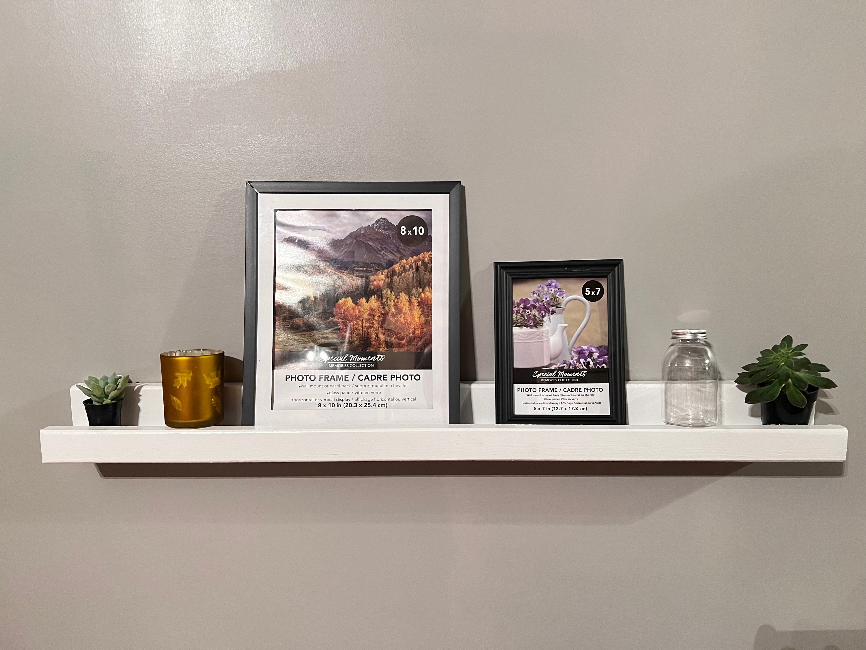 Wood Floating Picture Ledge | Picture Shelf | Display Shelf - Etsy