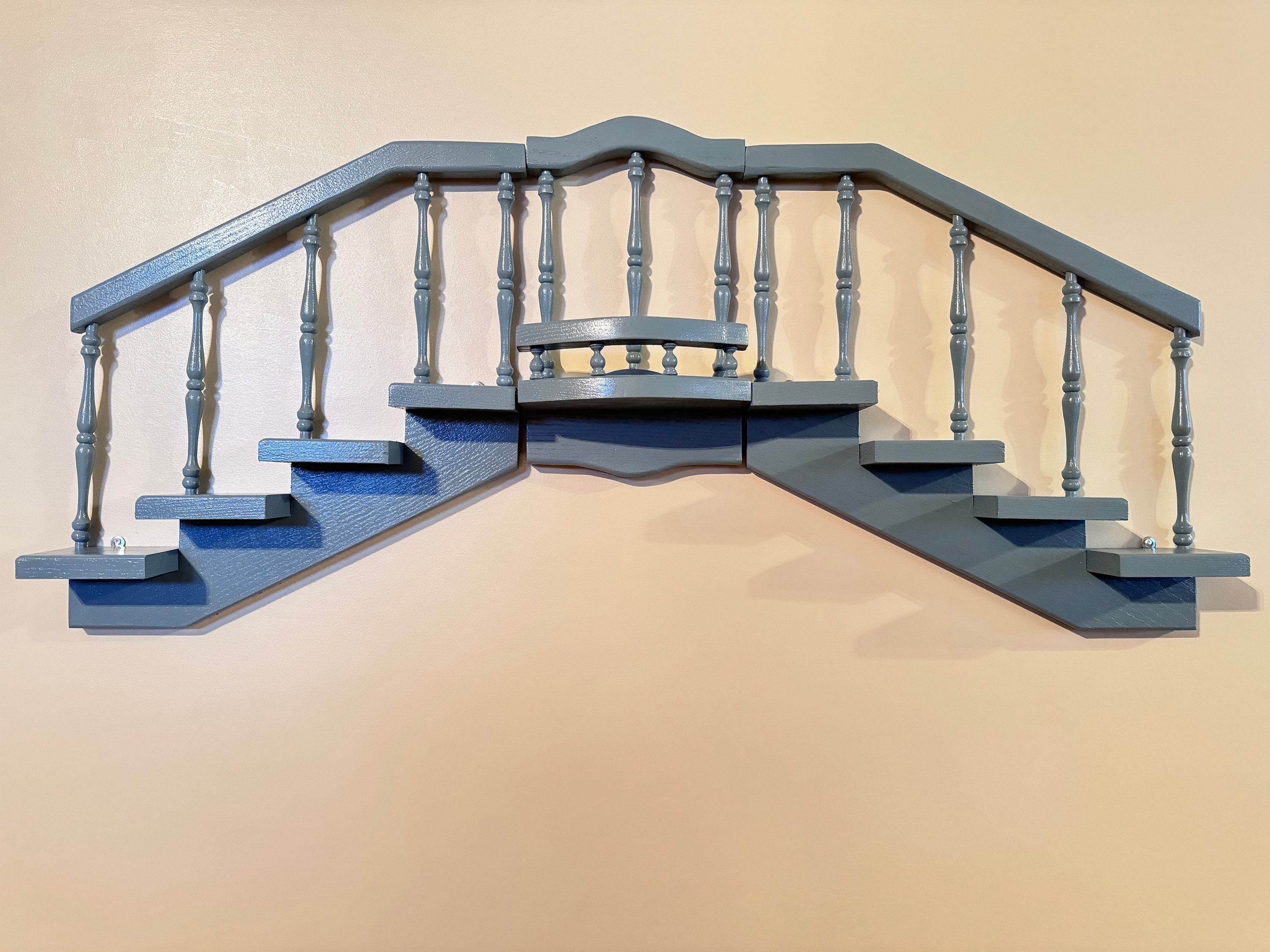 Amish Made Wood Staircase Step Shelf - Etsy