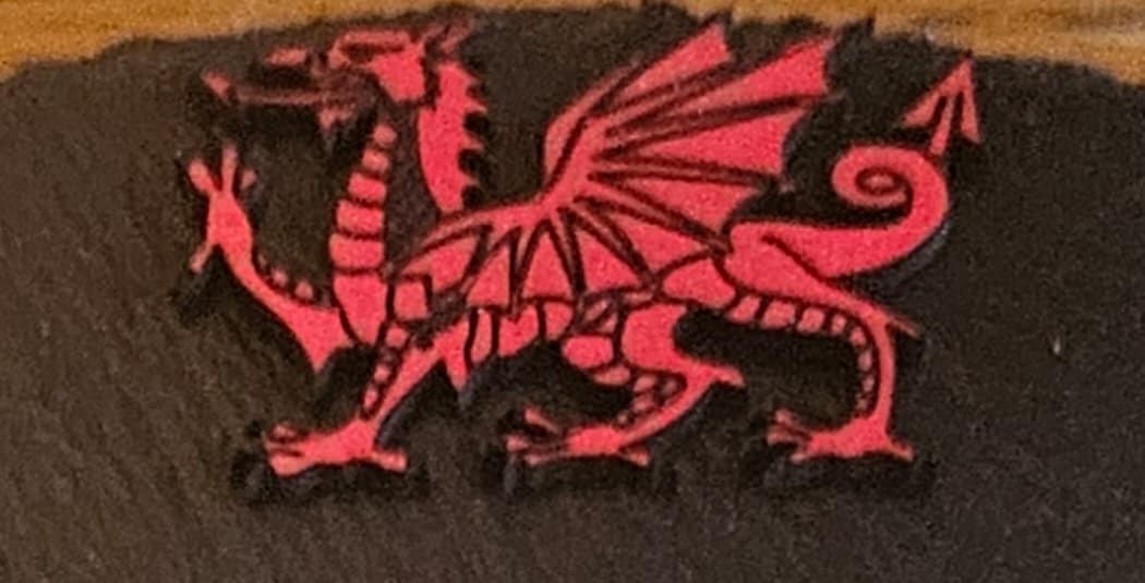 Welsh Dragon Slate Clock - Etsy