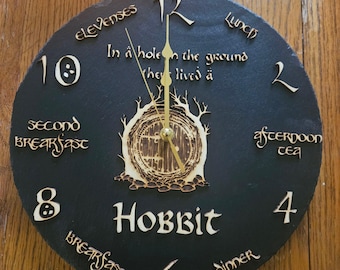 The Hobbit Slate Clock - Etsy