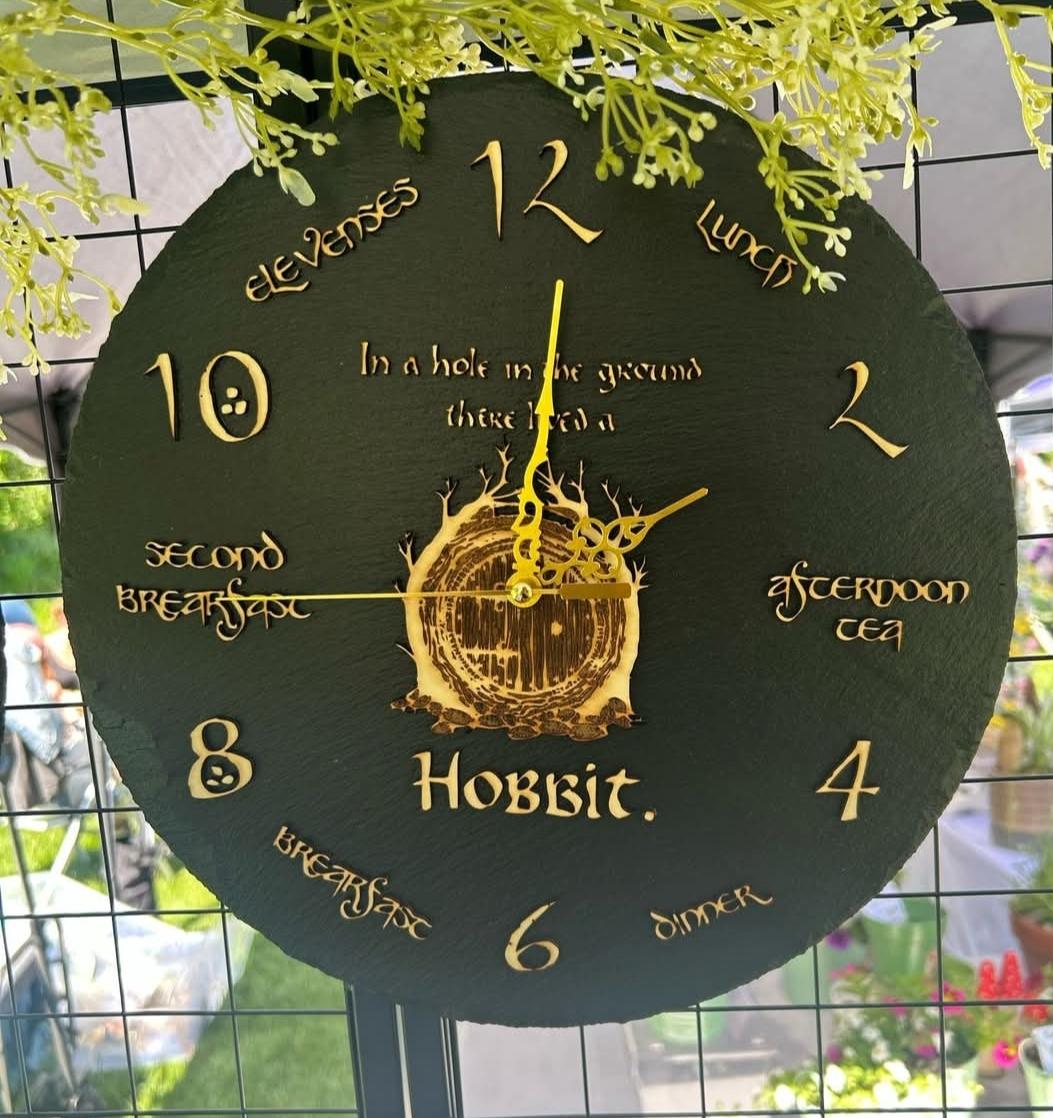 The Hobbit Slate Clock - Etsy