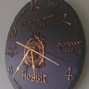 The Hobbit Slate Clock - Etsy