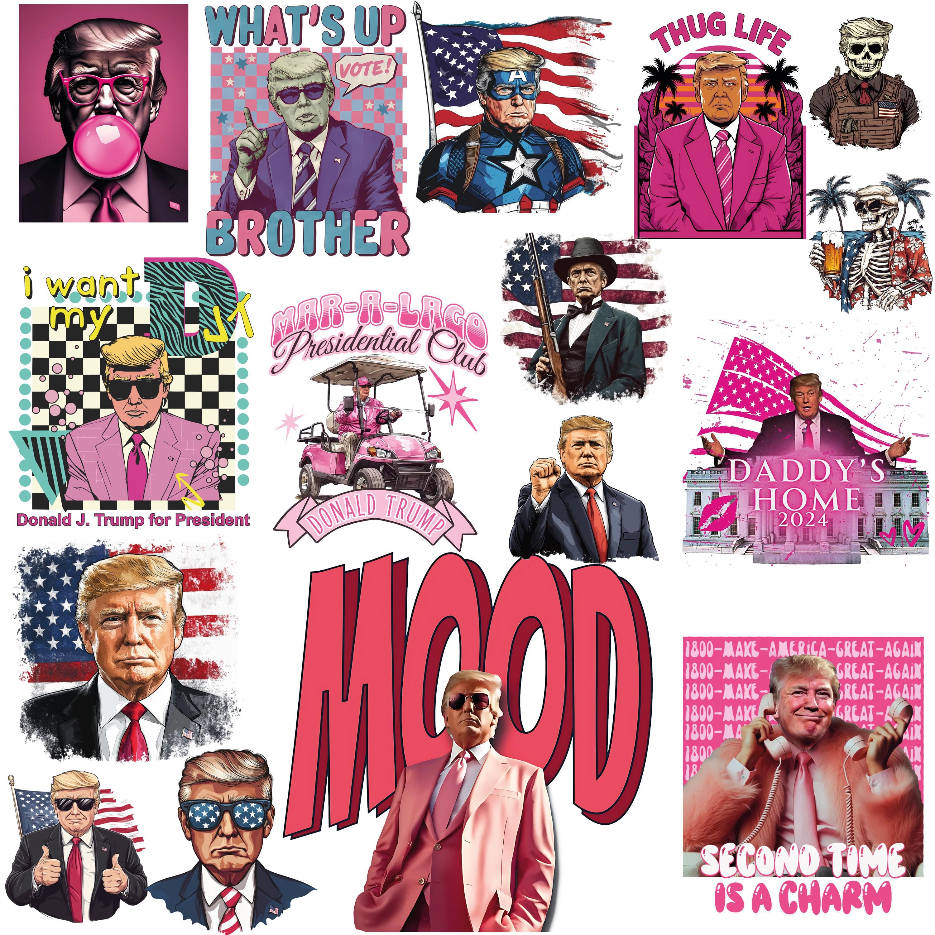 Pink Trump Bundle, Trump Bubble Gum,president Donald Trump PNG, Trump ...