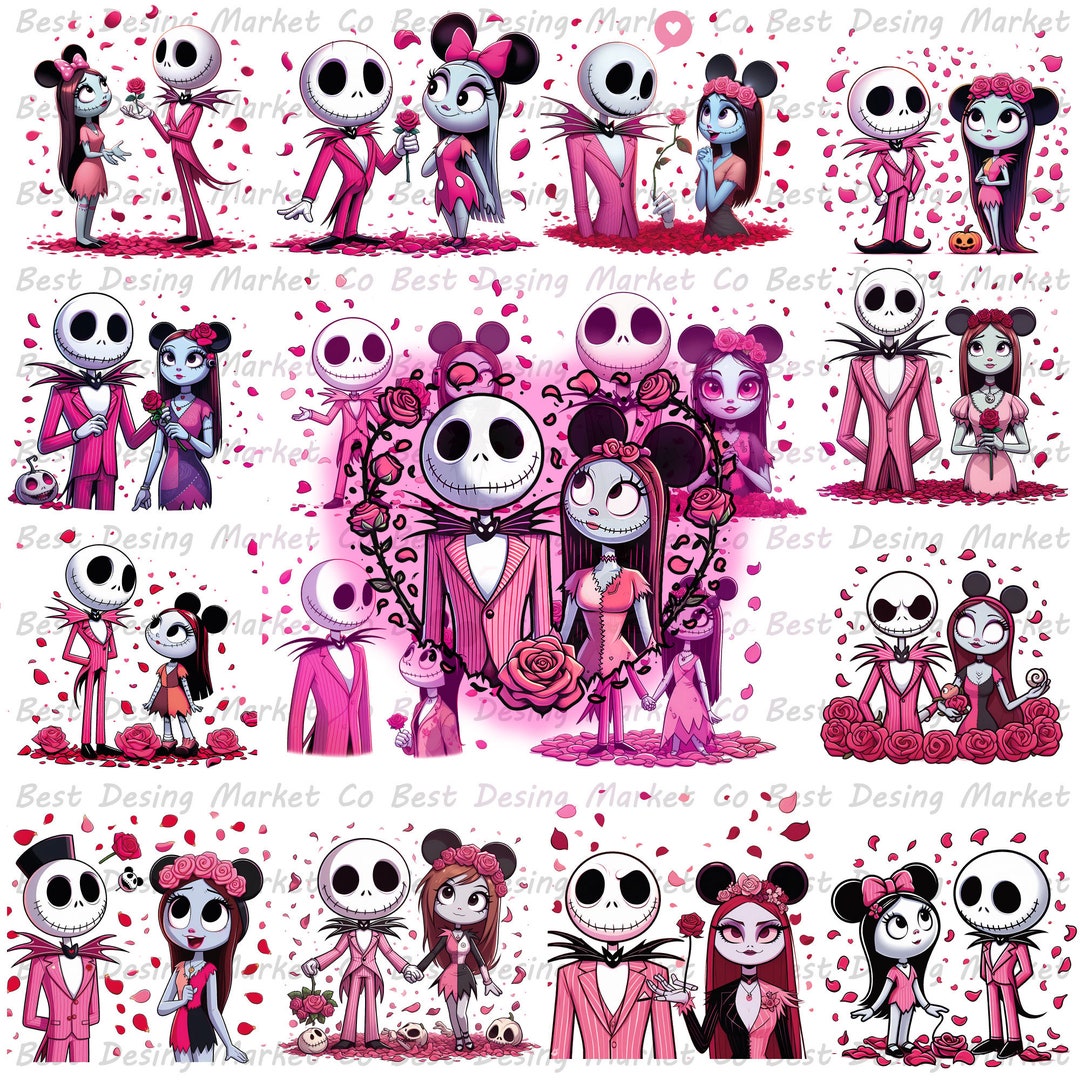 Nightmare Valentine Bundle,horror Valentine Png Bundle,valentine Mouse ...