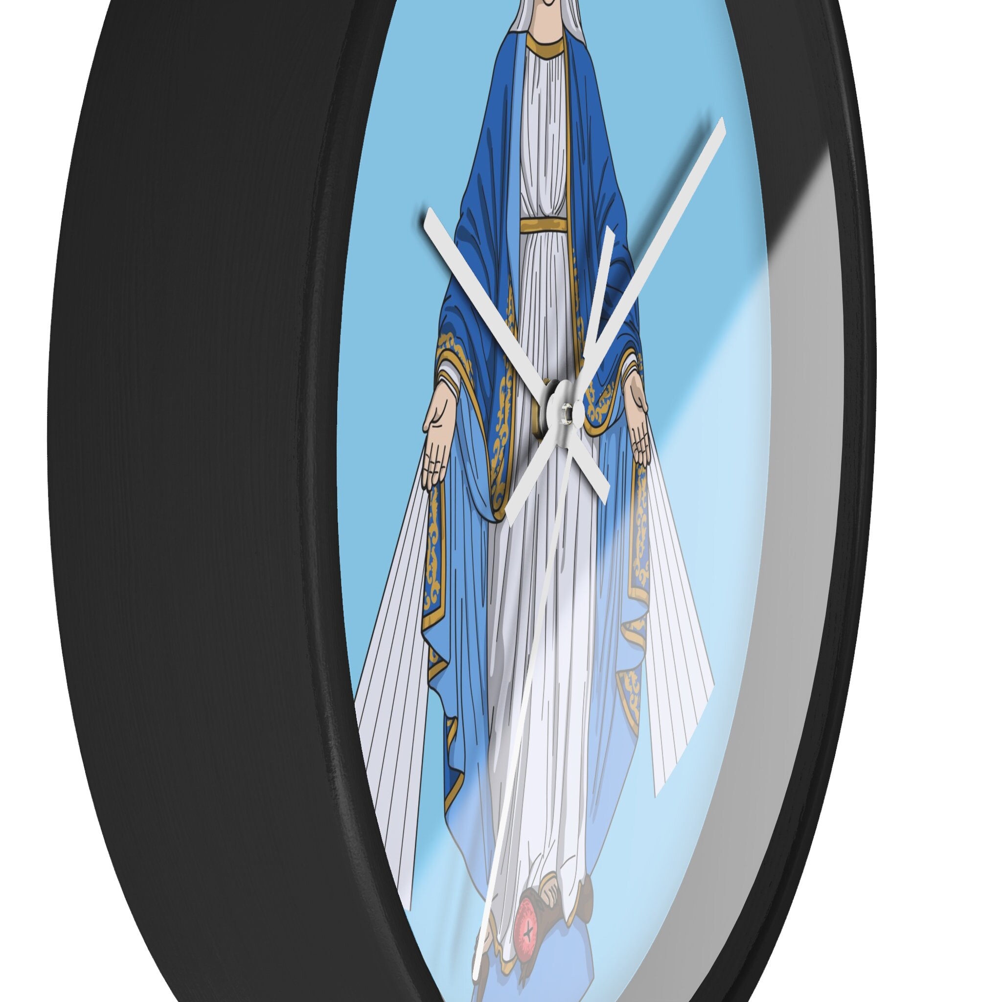 Our Lady of Grace Virgin Mary Catholic Wall Clock - Etsy