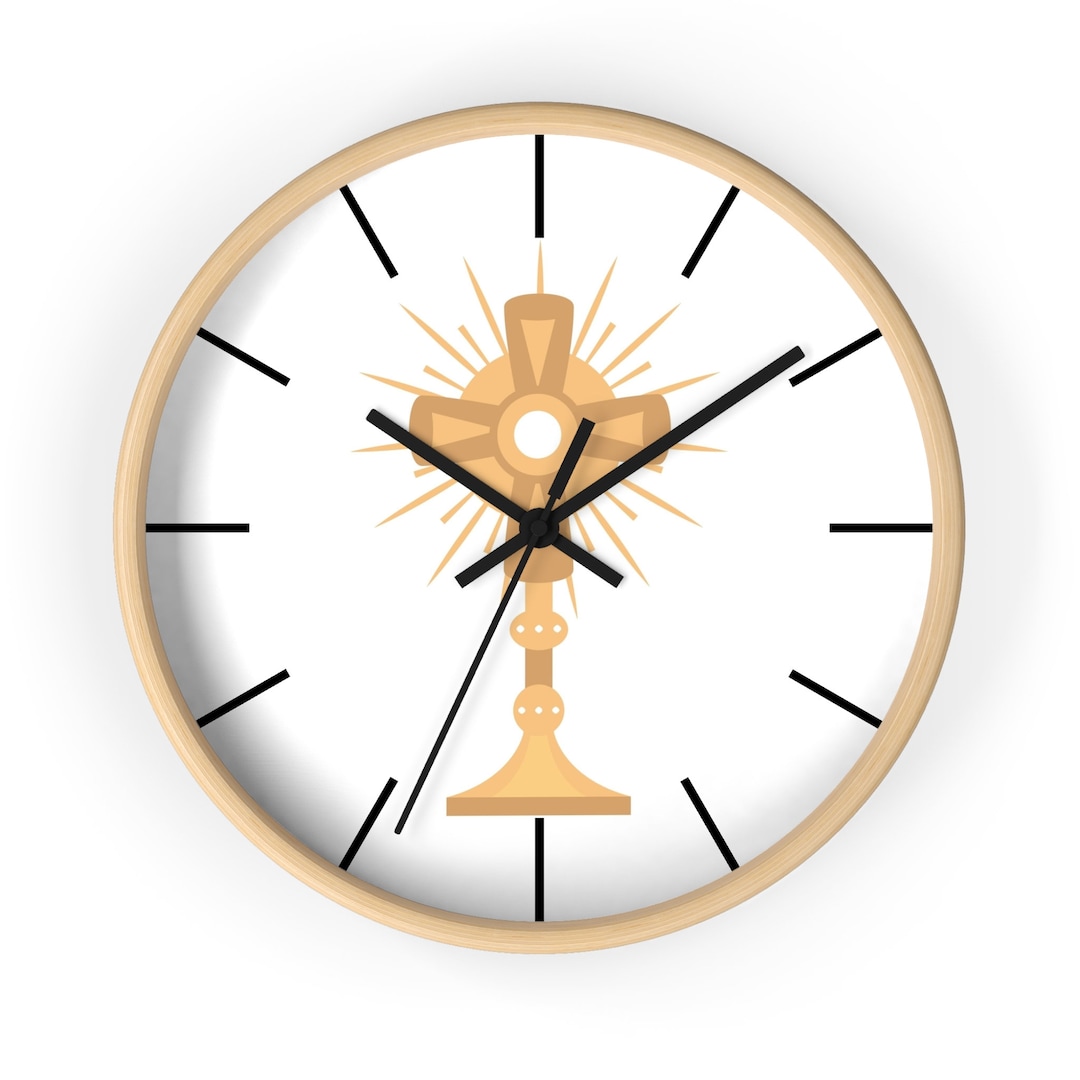 Catholic Eucharist Monstrance Wall Clock - Etsy