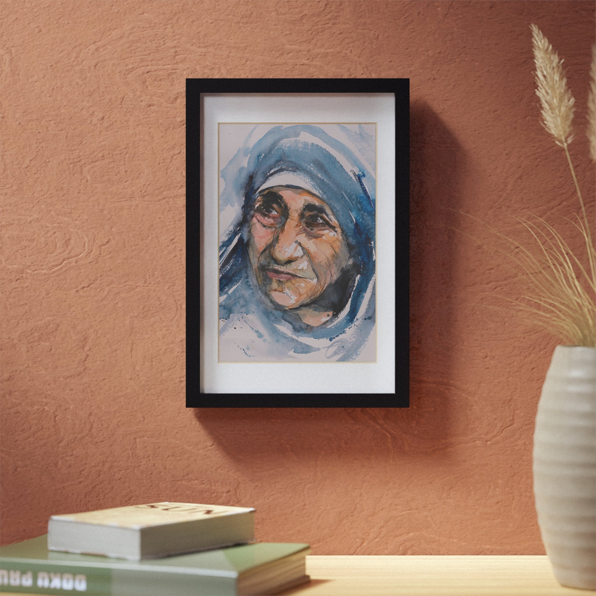 Mother Teresa Saint Teresa of Calcutta Catholic Framed Posters, Black - Etsy