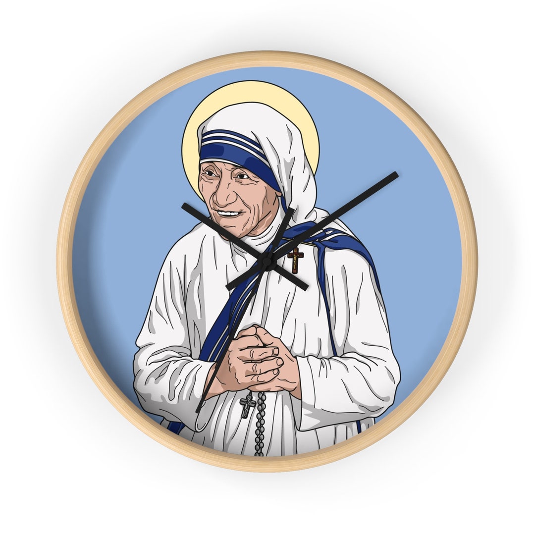 Mother Teresa | St. Teresa of Calcutta Catholic Wall Clock - Etsy