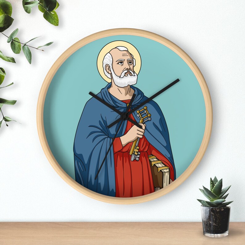 Saint Peter the Apostle Wall Clock - Etsy