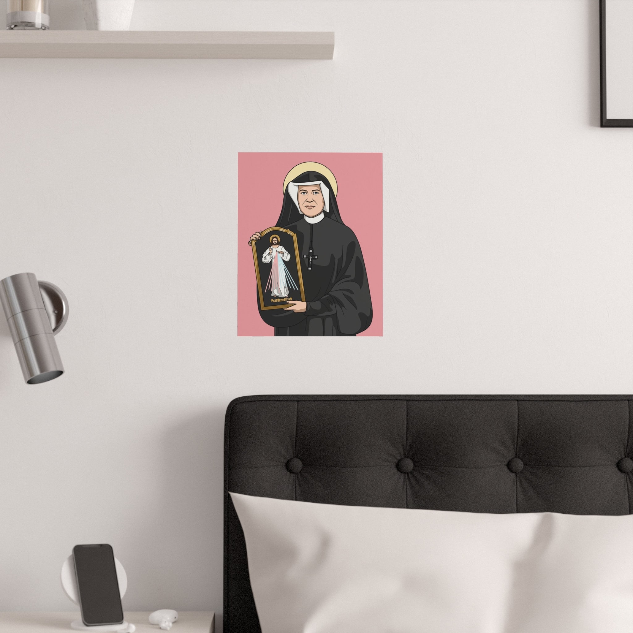 Saint Faustina Kowalska Divine Mercy Catholic Satin Posters (210gsm) - Etsy