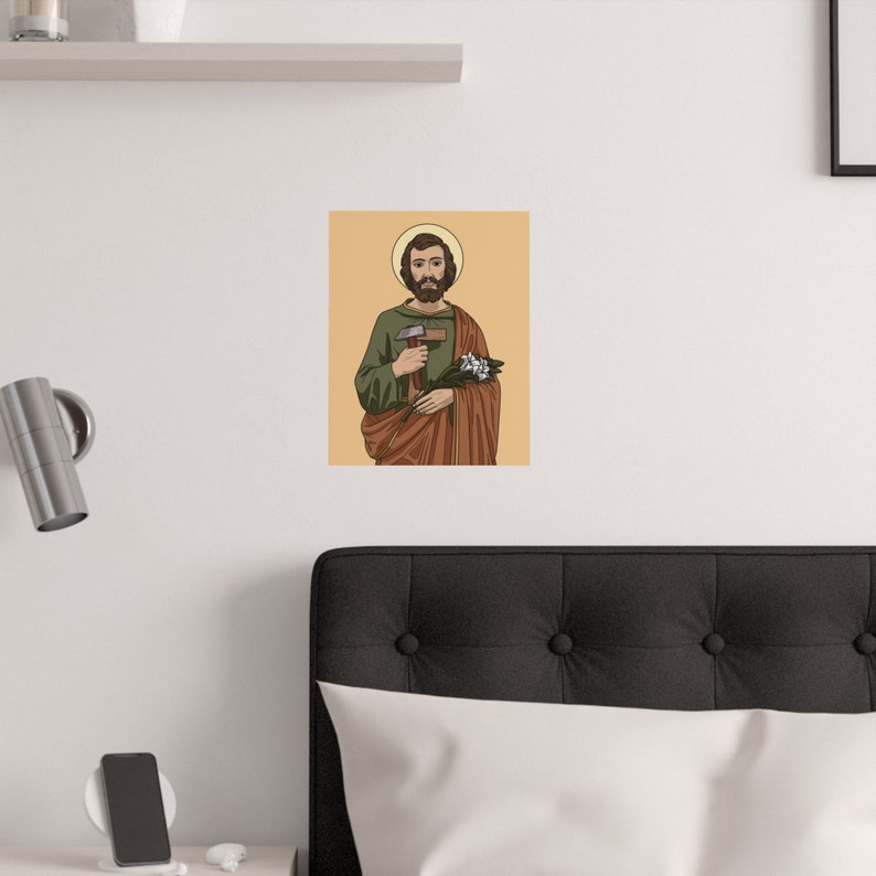 Saint Joseph the Worker Catholic Satin Posters (210gsm) - Etsy