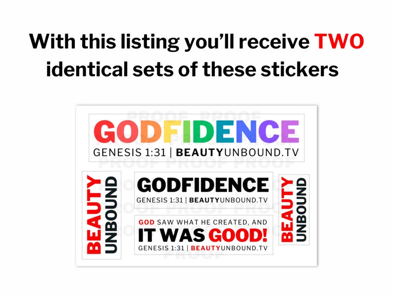 Set of 10 Catholic Christian Vinyl Stickers | Godfidence Inspirational ...