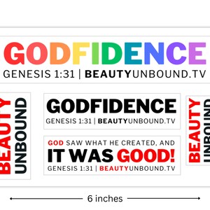 Set of 10 Catholic Christian Vinyl Stickers | Godfidence Inspirational ...