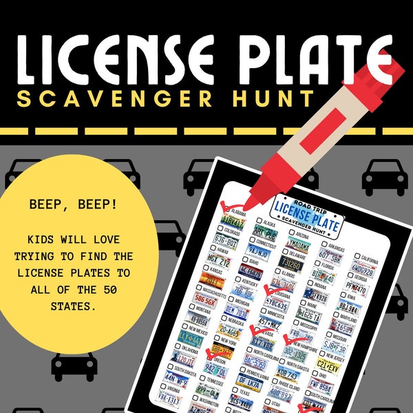 Kids License Plate - Etsy