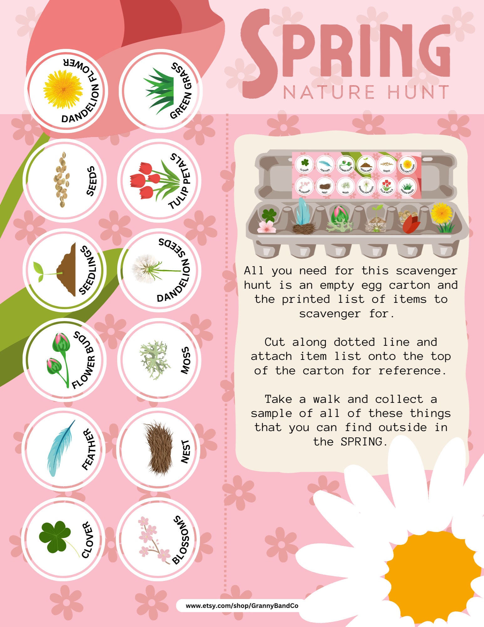 SEASONS SCAVENGER HUNTS, Spring, Summer, Autumn, Winter, Ages 3-5, 5 - Etsy