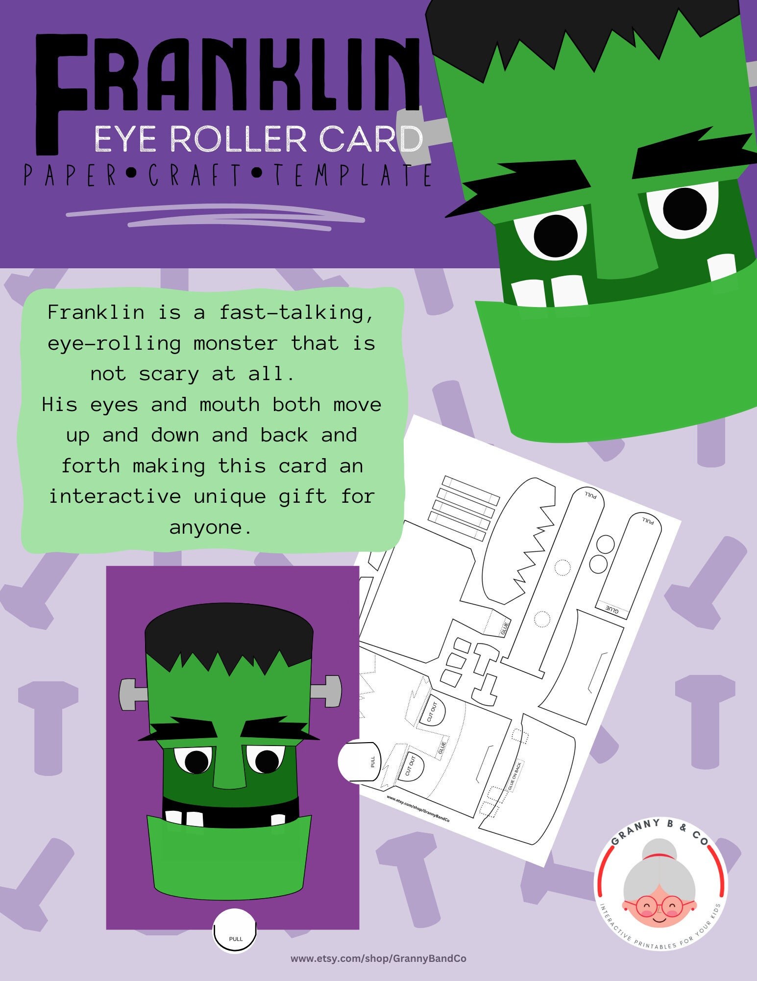 HALLOWEEN PAPER CRAFT, Kid Activity, Printable Digital Download, Paper ...