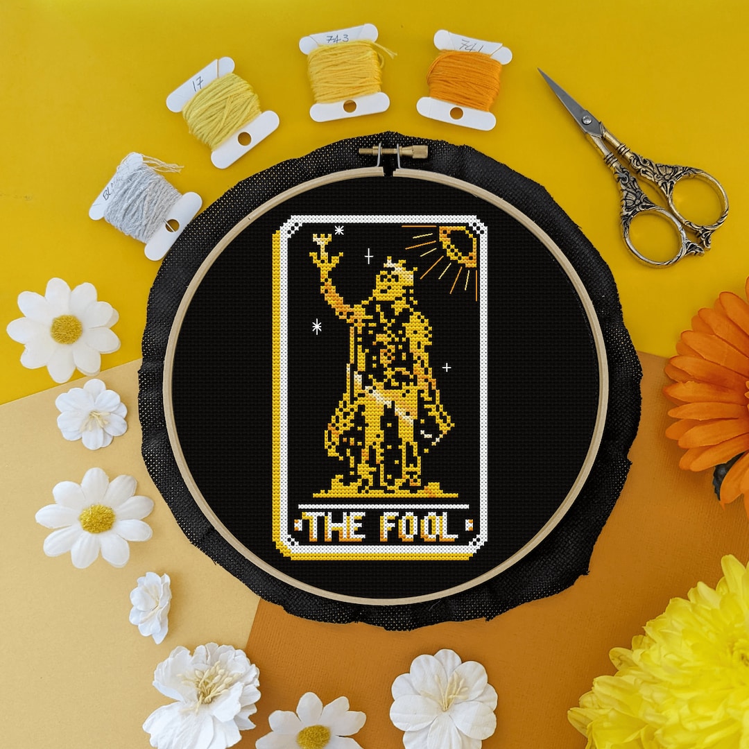 The Fool Tarot Card - Major Arcana Cross Stitch - Digital PDF, Instant ...