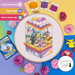 Pokemon Mega Claw Machine - Eeveelutions - Cute Dreamy Pastel Cross ...