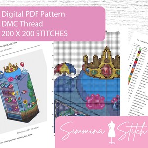 Terraria Vending Machine - Cute Cosy Gamer Cross Stitch Pattern ...