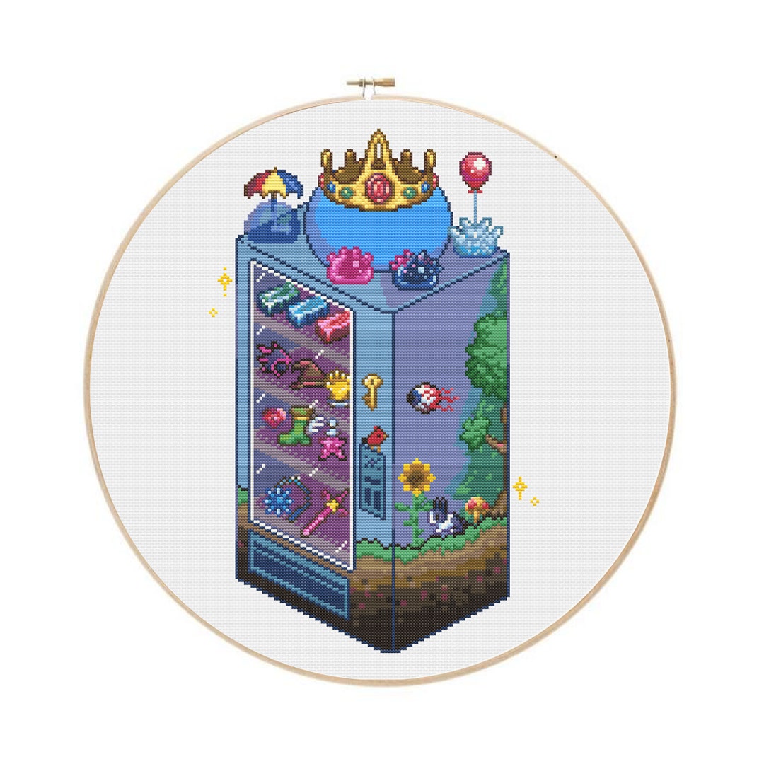 Terraria Vending Machine Cute Cosy Gamer Cross Stitch Pattern Digital ...