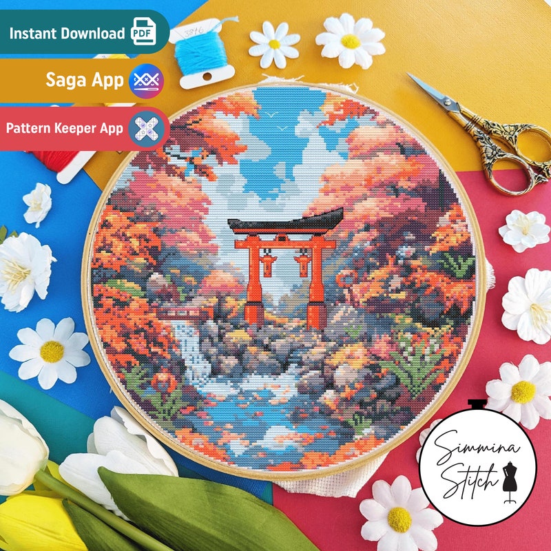 Anime Cross Stitch Kit - Etsy