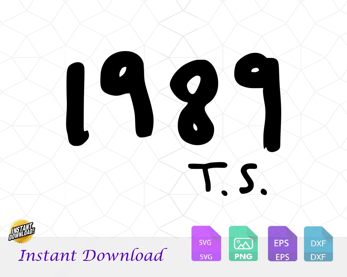 Taylor Swift 1989 SVG, Taylor Swift Svg, Descarga instantánea, Swifties ... Taylor Swift 1989 SVG, Taylor Swift Svg, Descarga instantánea, Swifties ...
