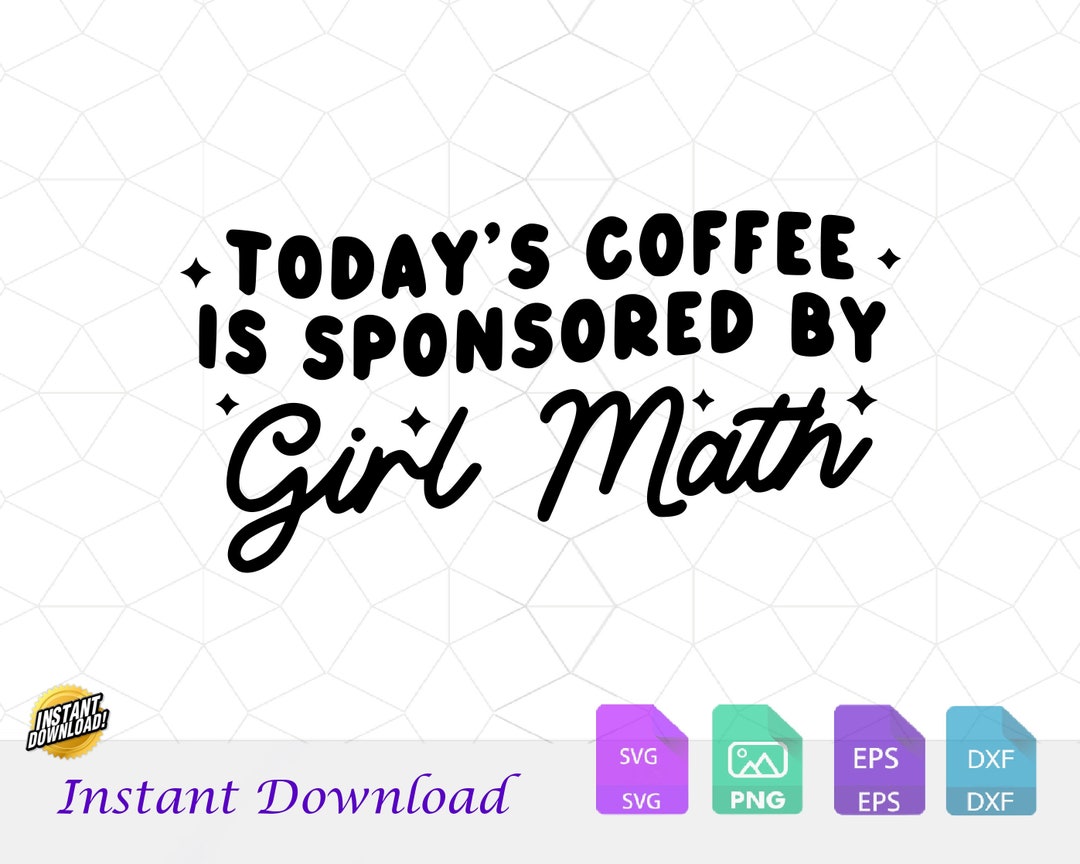 Girl Math SVG Iced Coffee SVG Girl Trendy SVG Retro Png - Etsy