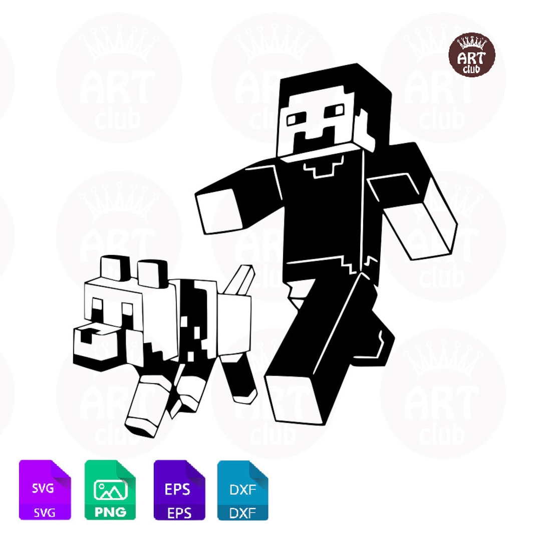 Minecraft Steve Pig SVG, Minecraft Steve Pig SVG Cut File, Minecraft ...