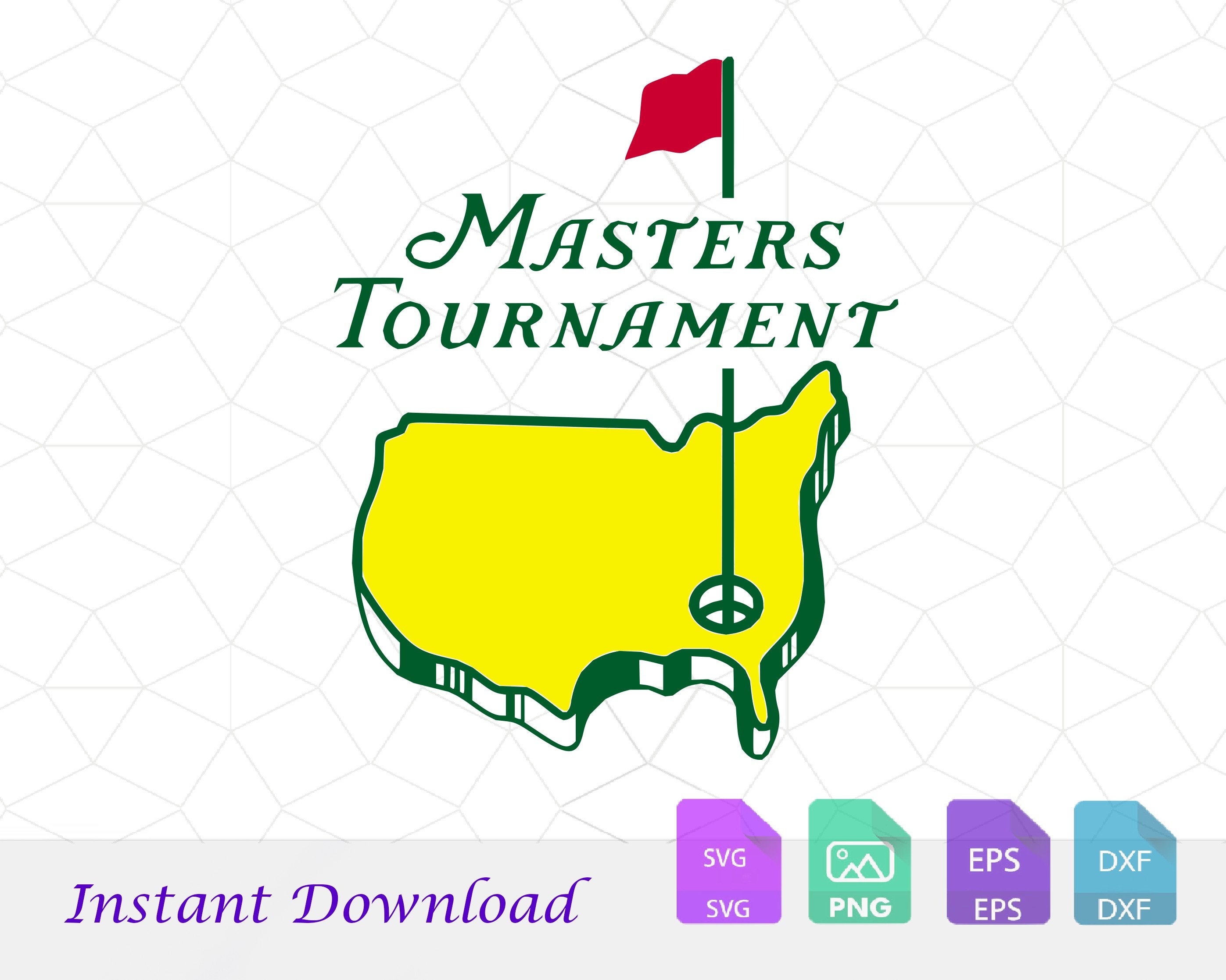 Masters Symbol Black Svg, Masters Golf Party Svg, Png, Masters Party ...