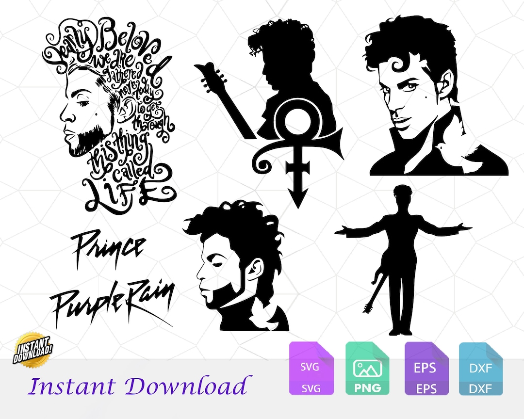Prince Bundle SVG, Prince SVG, Purple Rain, Music Svg, Purple Rain ...