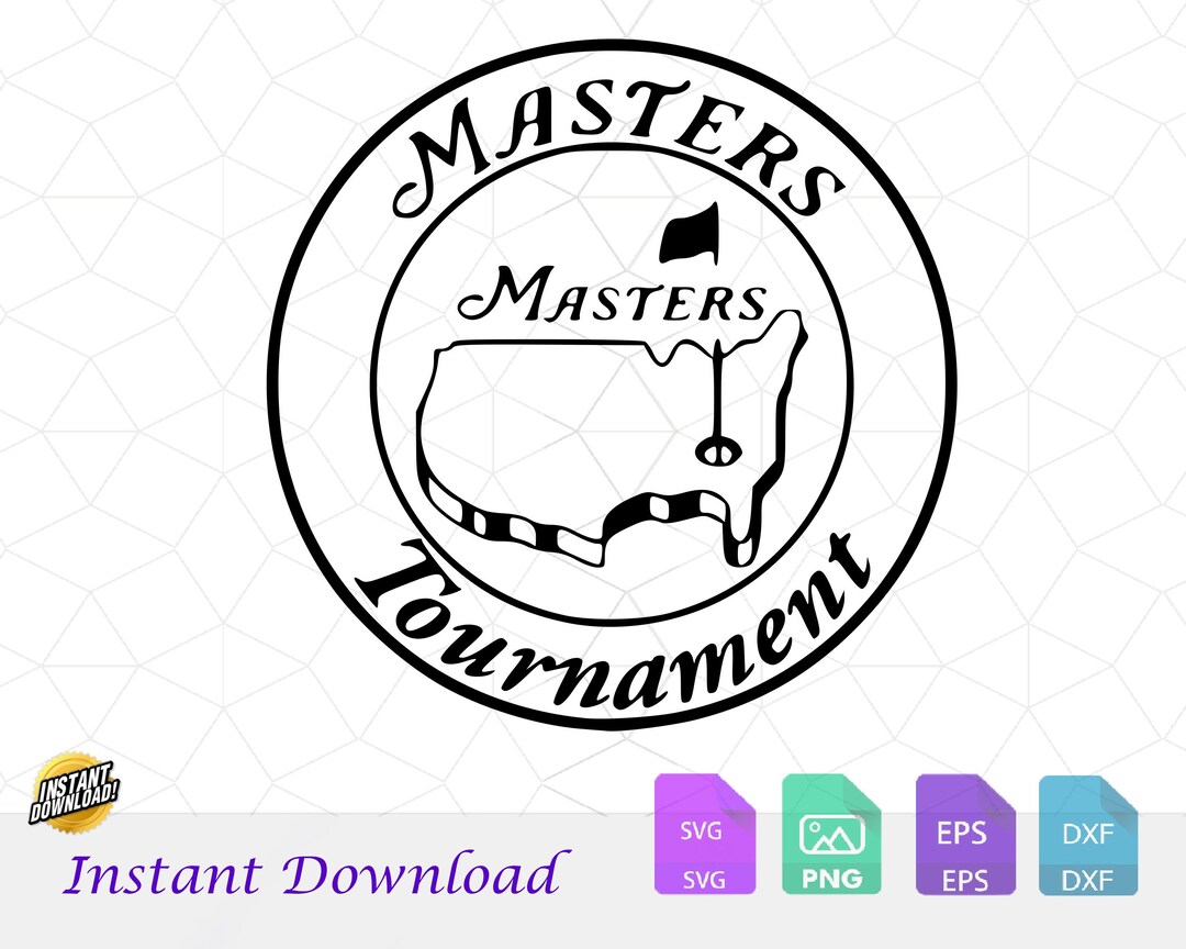 Masters Symbol Black Svg, Masters Golf Party Svg, Png, Masters Party ...