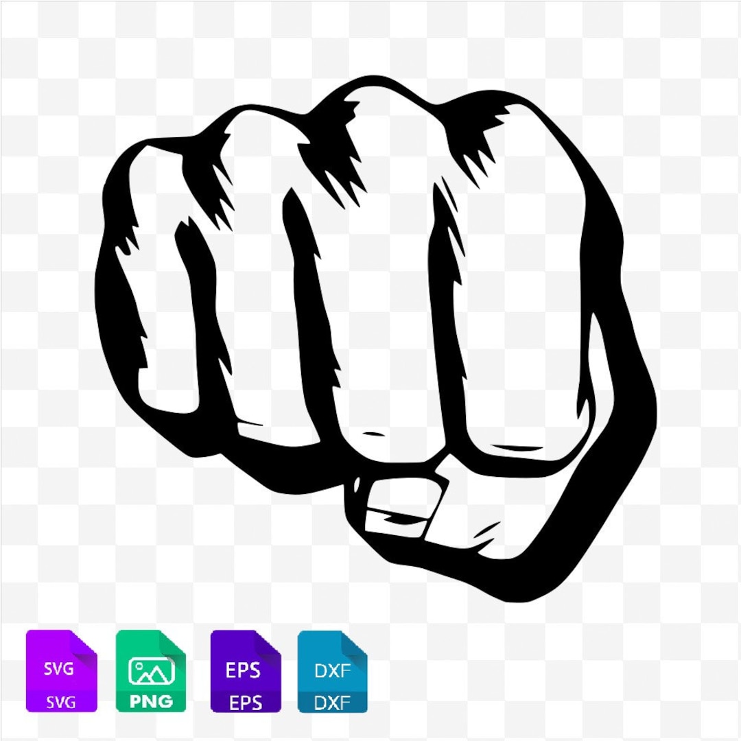 Hulk Fist SVG Hulk Fist Hand Outline Svg Dxf Eps Png - Etsy España