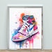 Air Jordan 1 Sneakers Art Print | Digital Download | - Etsy