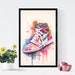Air Jordan 1 Sneakers Art Print | Digital Download | - Etsy