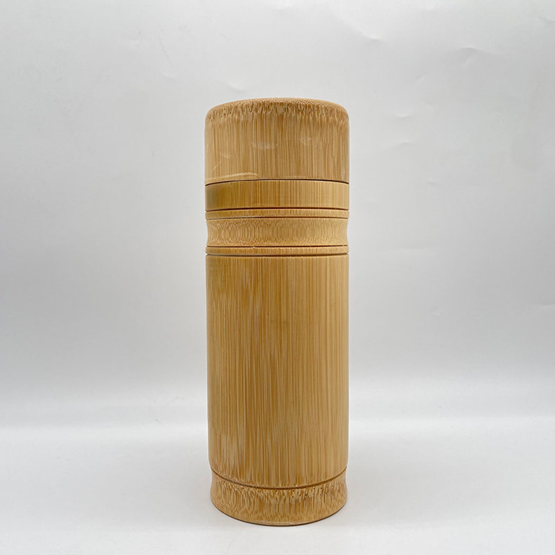 Natural Bamboo Tea Cup, Personalized Eco Bamboo Travel Flask, 500ml ...
