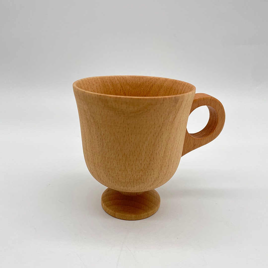 Handmade Wooden Coffee Mug With Handle Jujube Wood Tea Cup Gift for ...