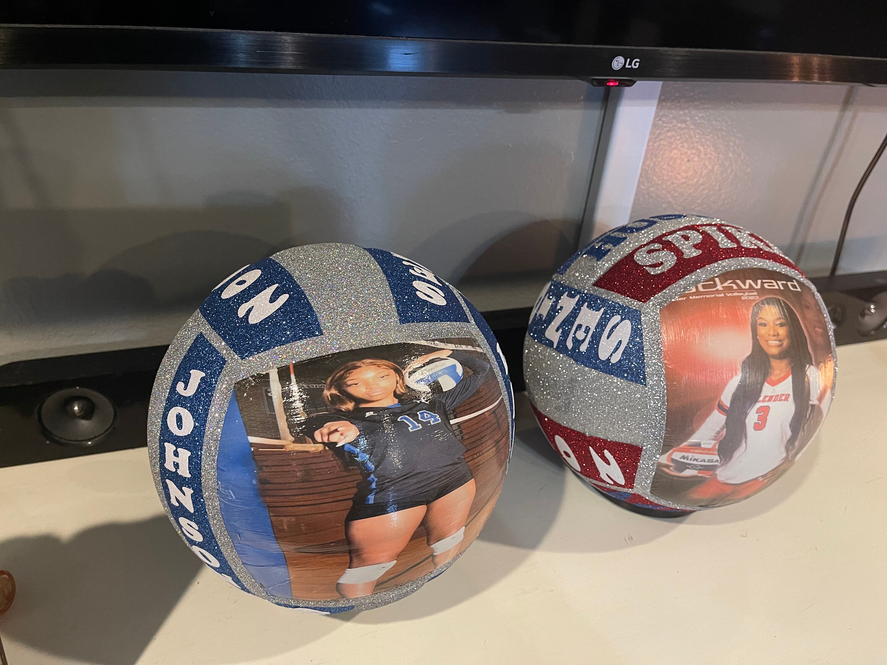 Custom Glitter Photo Volleyball – Personalized Sports Keepsake - Etsy