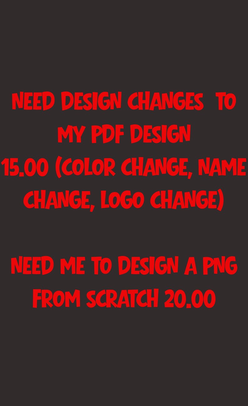 Custom PNG Design Changes ( for My Designs Only) - Etsy