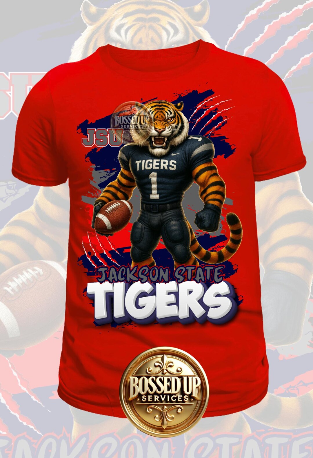 Jackson State Tigers Inspired Football Mascot Design | HBCU Pride ...