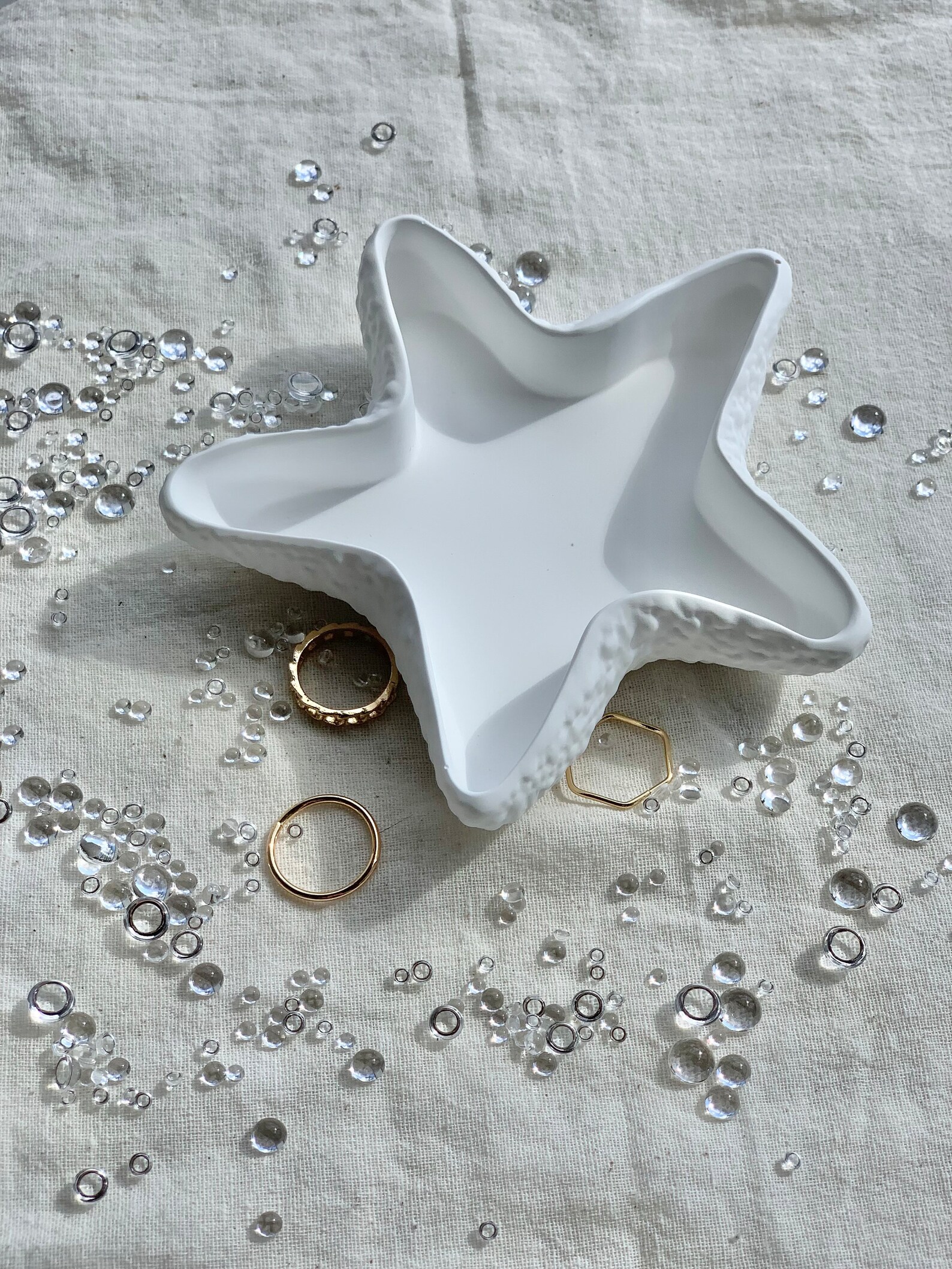 Starfish Trinket Dish, Jewelry Tray, Key Bowl, Ocean Home Decor ...