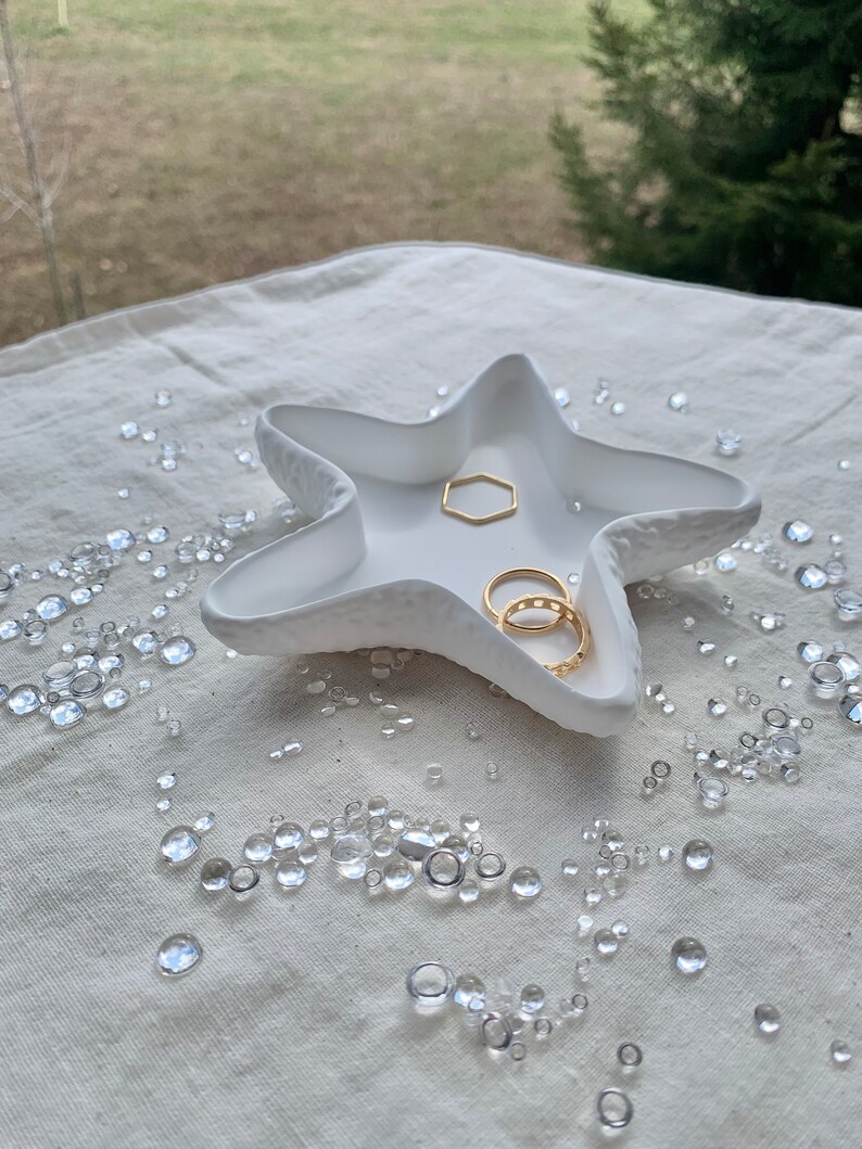 Starfish Trinket Dish, Jewelry Tray, Key Bowl, Ocean Home Decor ...