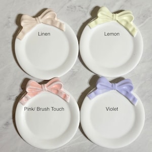 Pink Bow Tray, Jewelry Dish, Bow Ring Holder, Trinket Dishes, Bow Decor ...