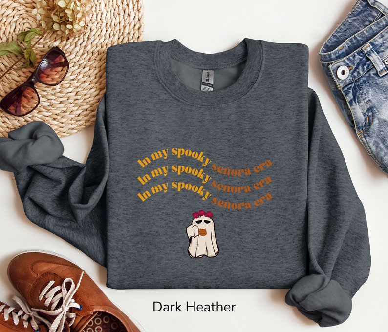 In My Spooky Señora Era Sweater: Ghost With Cafecito - Etsy