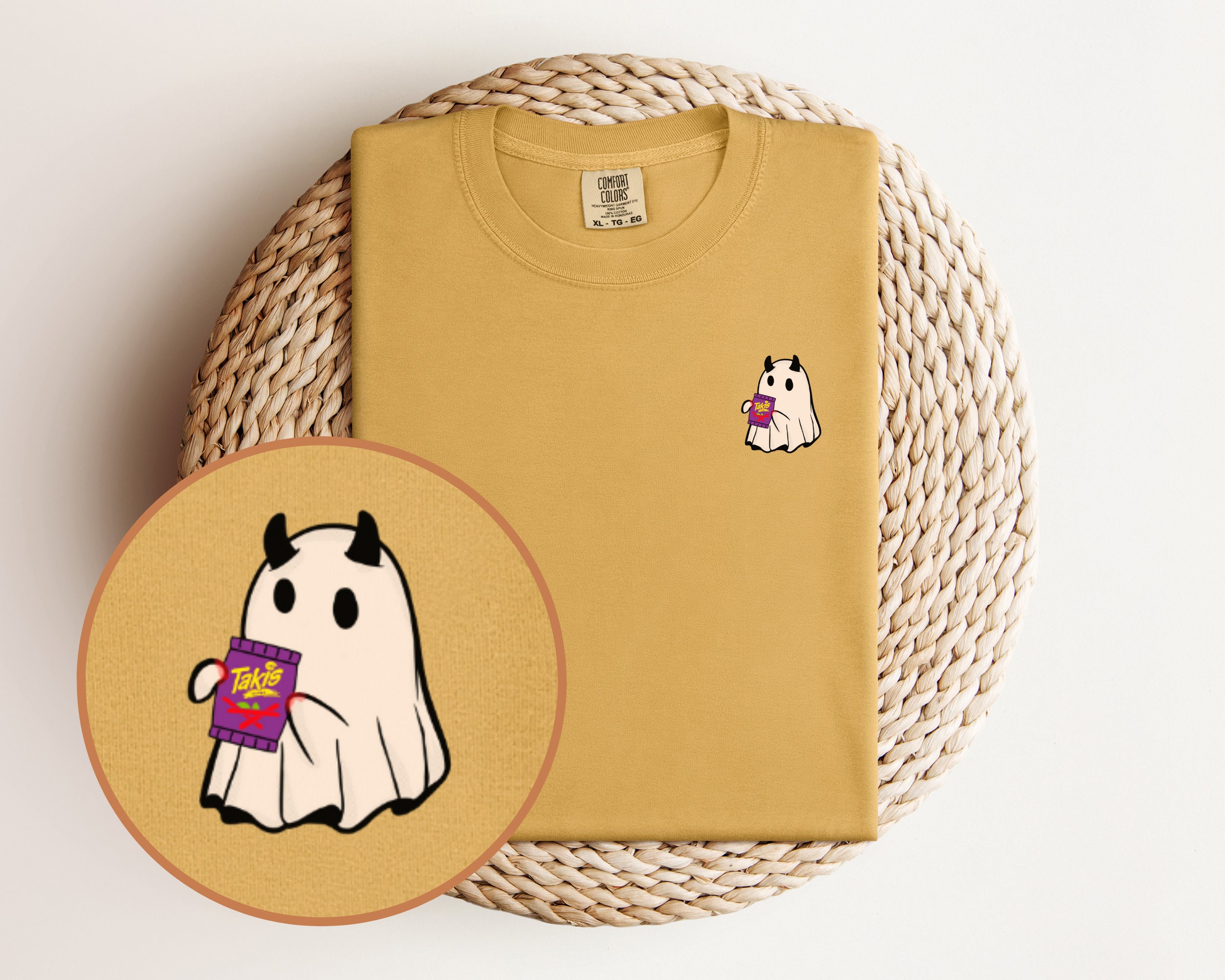 Spooky Ghost Holding Takis Halloween Shirt - Etsy