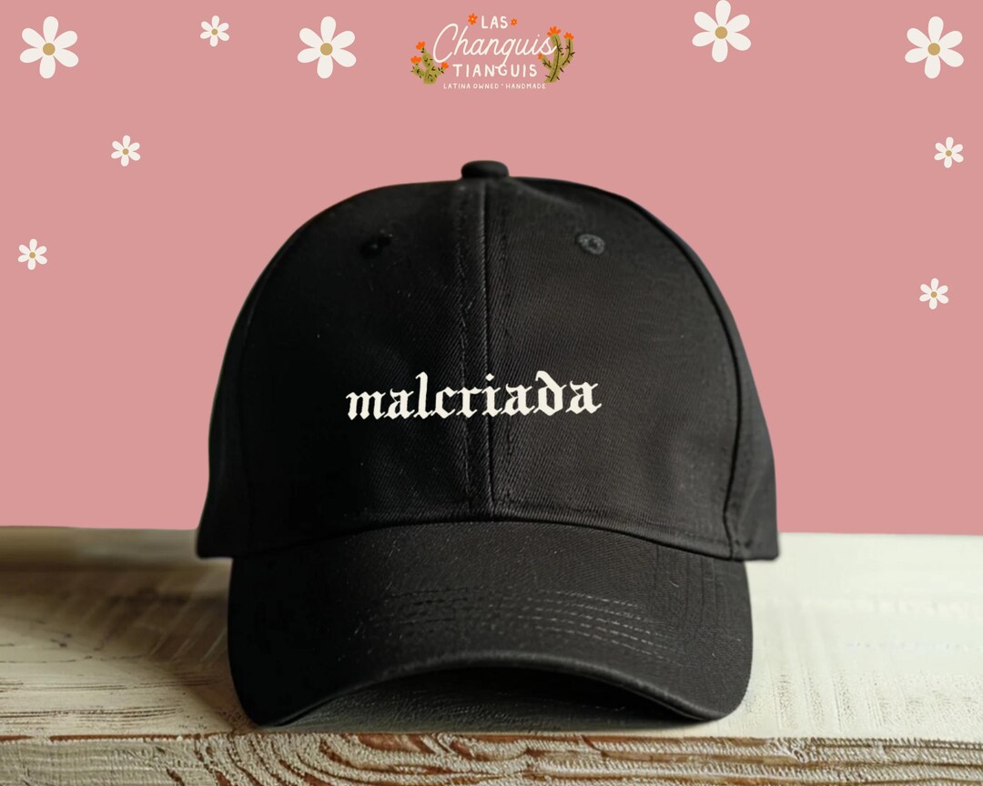 Malcriada Dad Hat – Black DTF Printed Hat | Funny Spanish Cap for ...