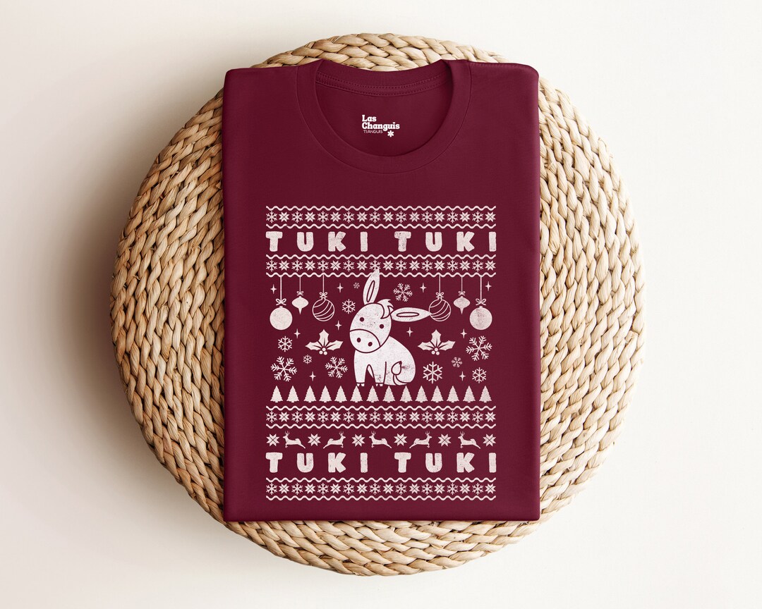 Burrito Sabanero T-shirt De Navidad | Tuki Tuki - Tuki Tuki Latina Ugly Christmas Shirt - Etsy