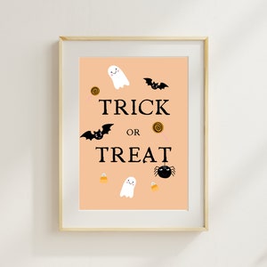 Pastel Halloween Posters Set: 6 Digital Delights for Spooky Decor - Etsy