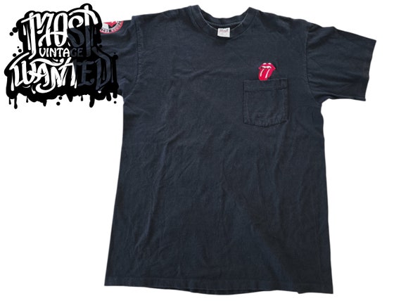 Vintage Rolling Stones 1990s Pocket Tee Tour Shirt. - Etsy Vintage Rolling Stones 1990s Pocket Tee Tour Shirt. - Etsy