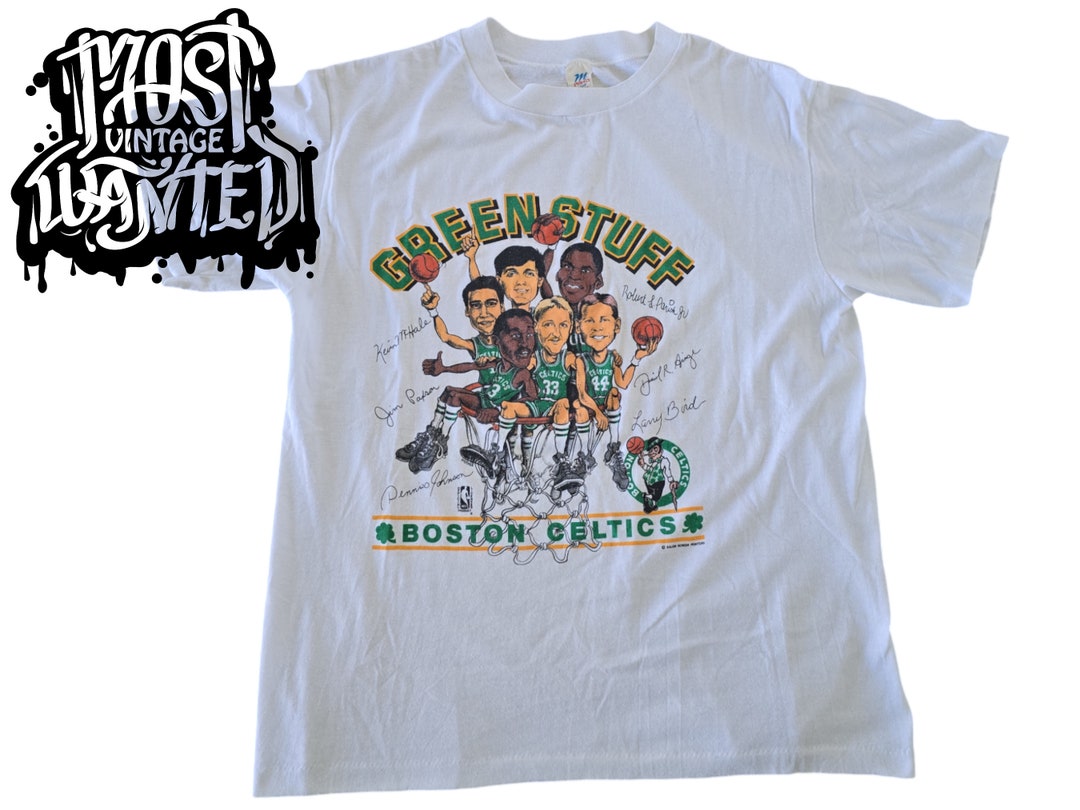 Vintage 1980s Boston Celtics "green Stuff" Caricature T-shirt. - Etsy