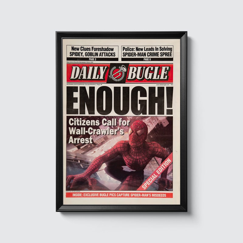 Daily Bugle Poster - Etsy